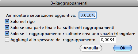 3-Raggruppamenti (finestra di dialogo)